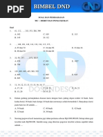 Contoh Soal Psikotes Numerik | PDF