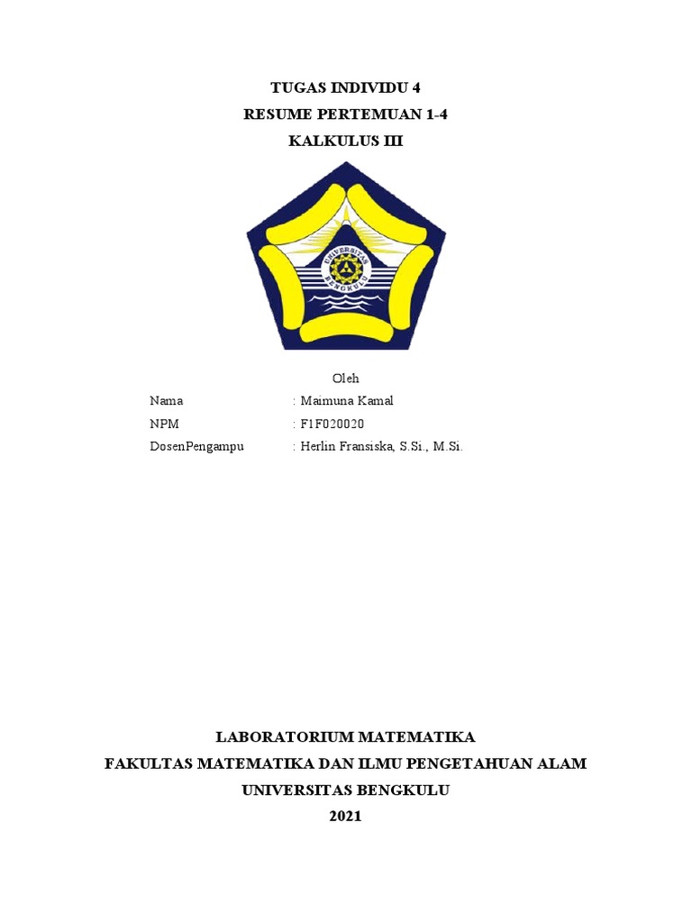 Kalkulus III: Konsep dan Contoh | PDF