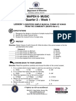 MAPEH (Music) : Quarter 1 - Module 4: Rhythmic Patterns | PDF | Rhythm ...