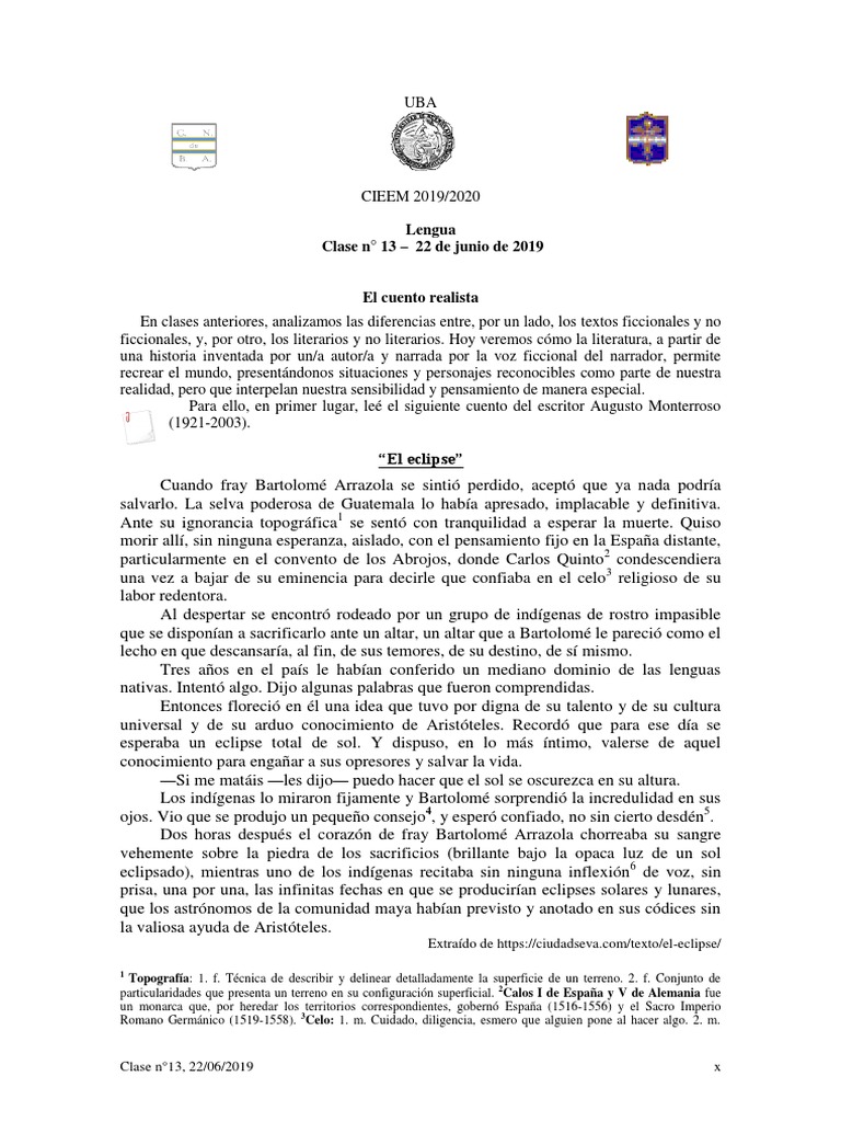 Cuento Eclipse | PDF | Cuentos | Comunicación