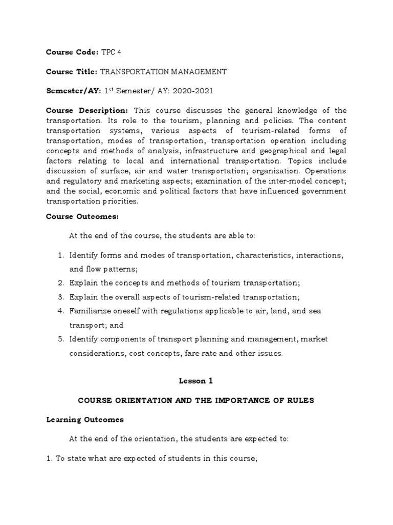 Transportation Management | PDF | Transport | Low Cost Carrier