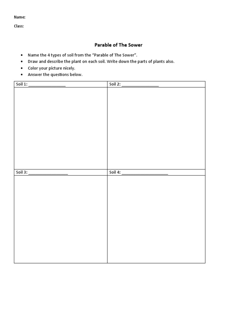 Parable of The Sower 1-1 | PDF | Language Arts & Discipline | Art