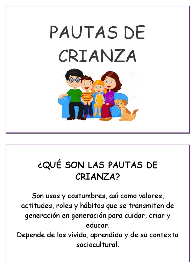 Pautas de Crianza Que Son Las Pautas de | PDF | Conceptos psicologicos | La naturaleza humana