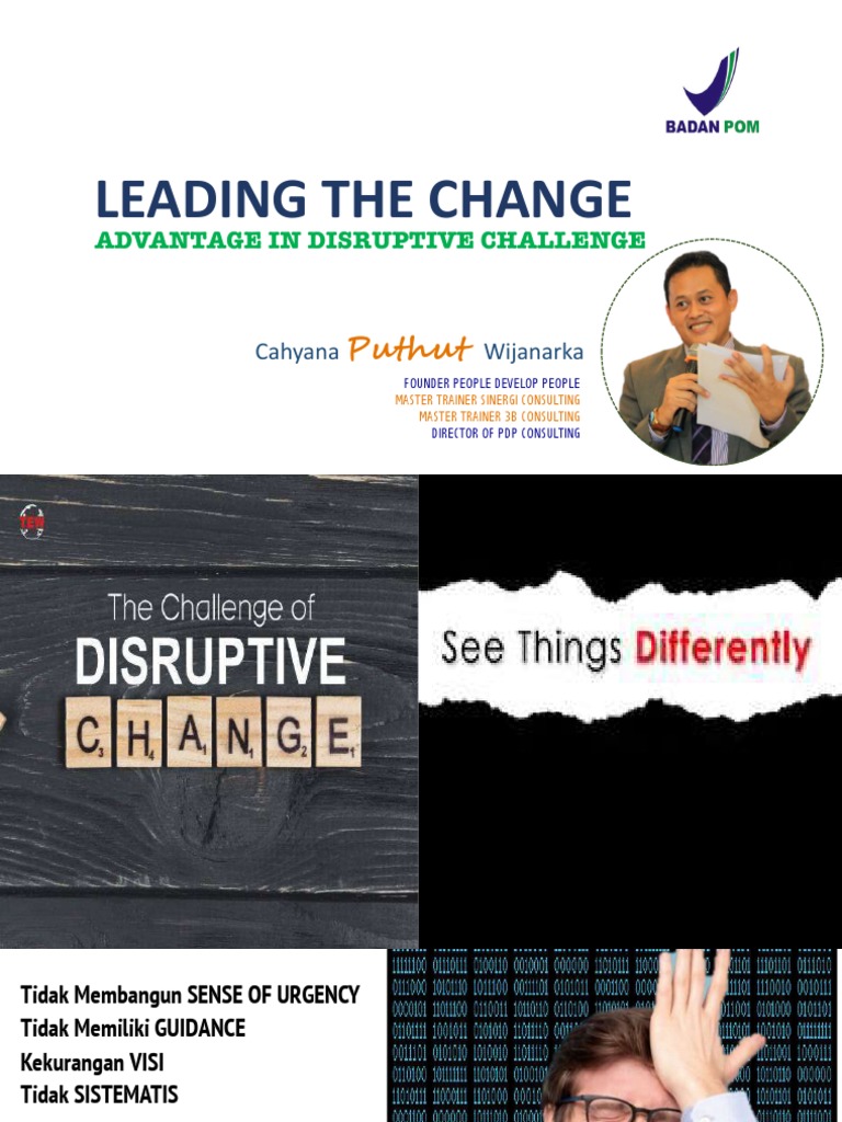 Leading The Change Advantage in Distruptive Challenge | PDF