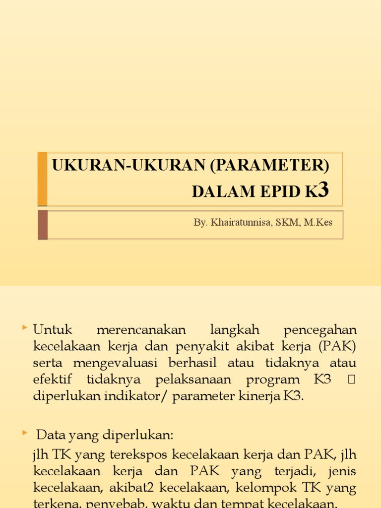 Pertemuan 6 Ukuran-Ukuran Epid K3 | PDF