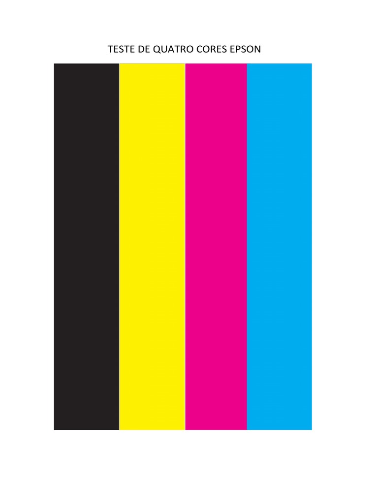 Teste de Quatro Cores Epson | PDF