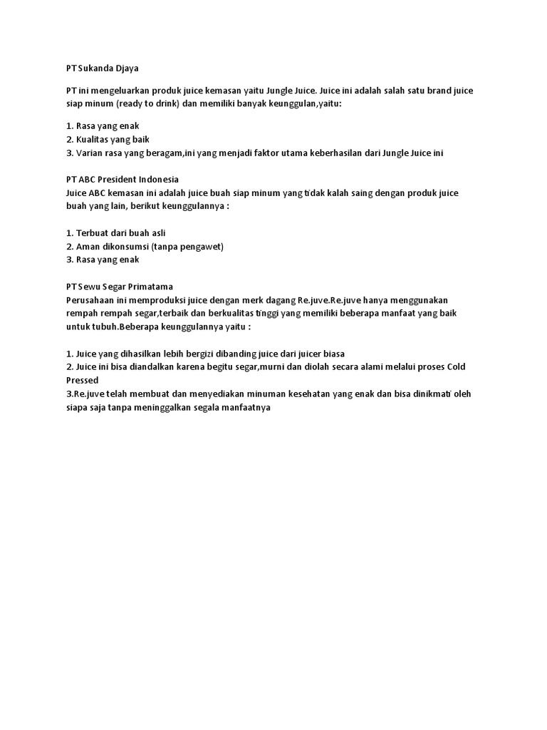 Tinjauan Kompetitor | PDF