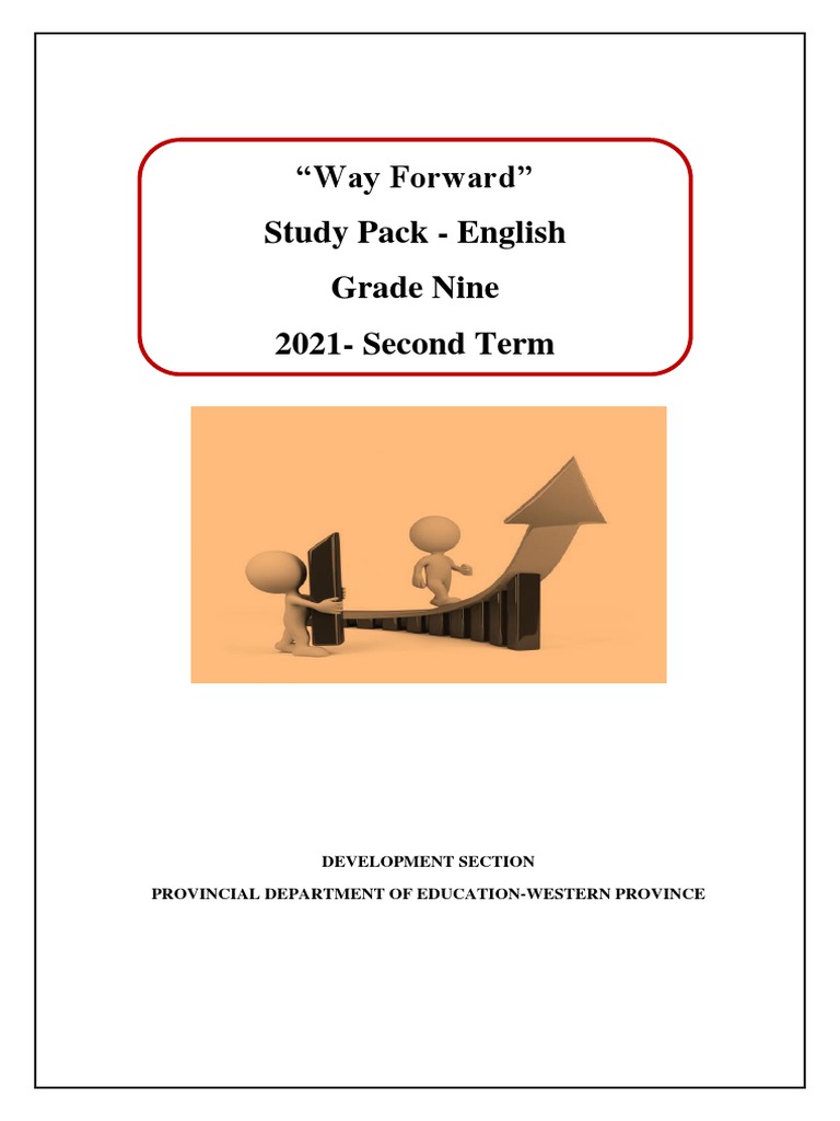 Grade 9 Second Term-Study Pack | PDF | Part Of Speech | Verb