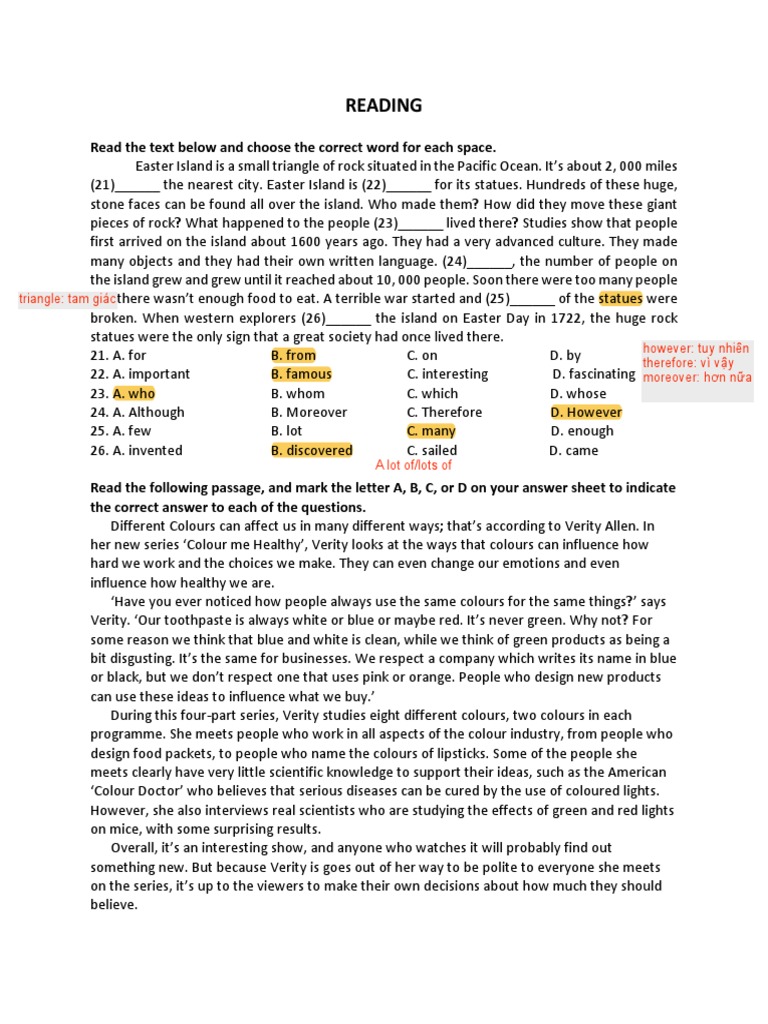 G5 - Reading Color | PDF | Cognition