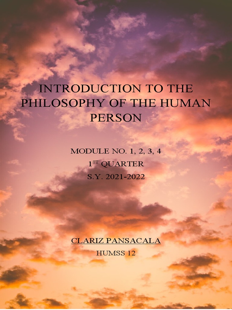 Introduction To The Philosophy of The Human Person | PDF | Metaphysics ...