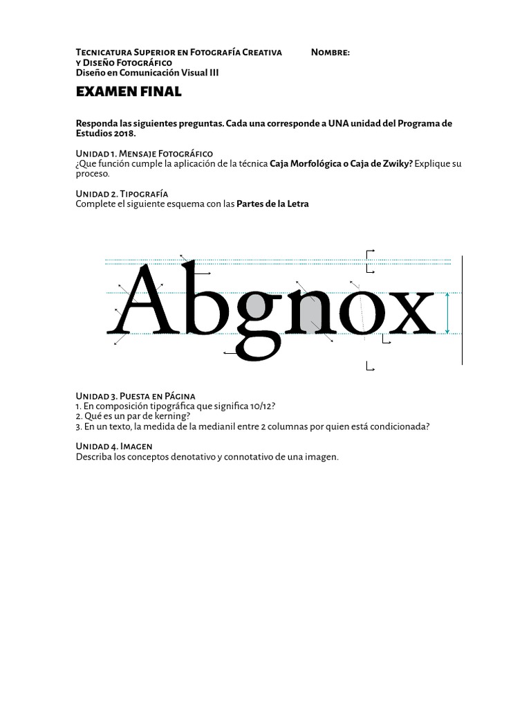 Examen Final 2018 | PDF