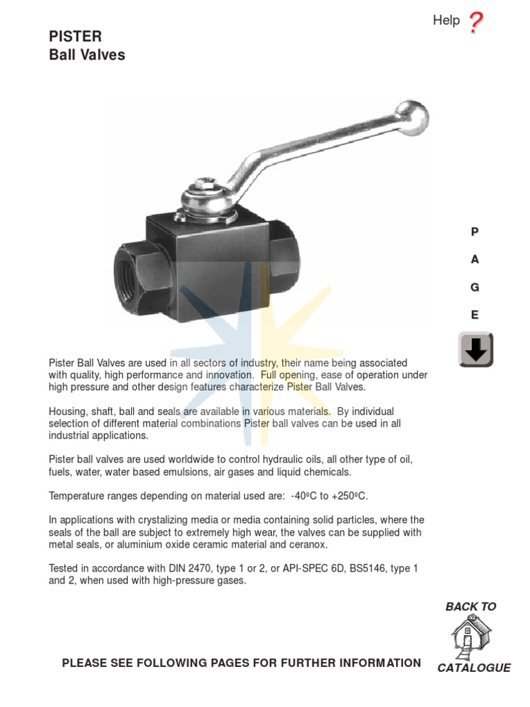 BKHG Ball Valves | PDF | Valve | Gases