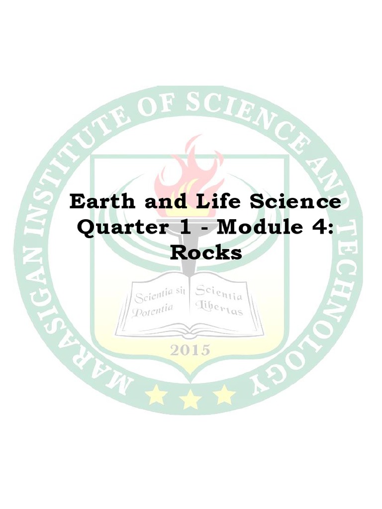 ELS Q1 Module-4 Rocks | PDF | Rock (Geology) | Igneous Rock