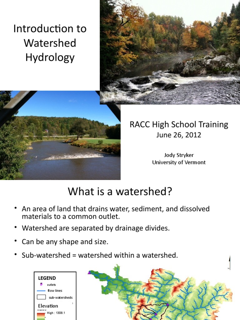 Introduction To Watershed Hydrology: RACC High School Training | PDF ...