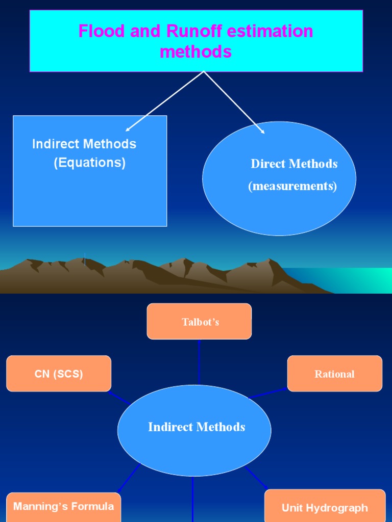 Flood and Runoff Estimation Methods: Direct Methods (Measurements ...