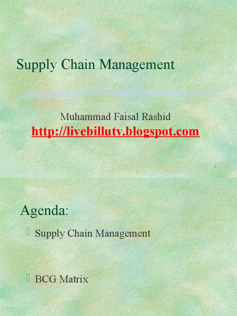 Supply Chain Presentation | PDF | Supply Chain | Swot Analysis