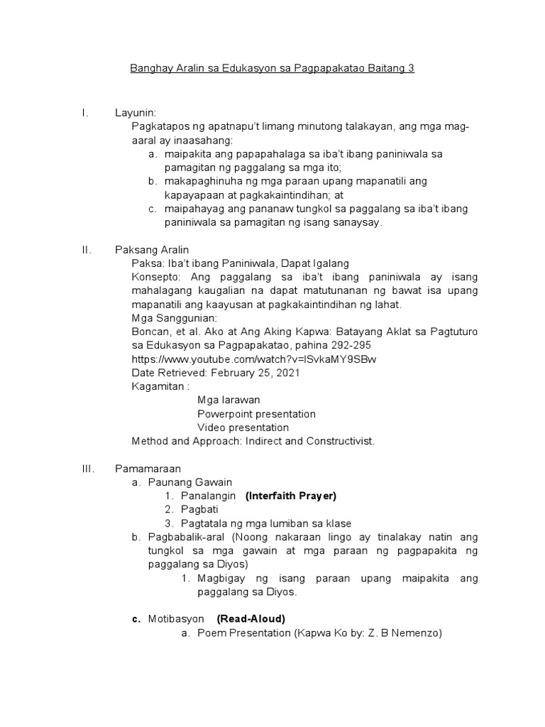 ESP LP Grade 3 | PDF