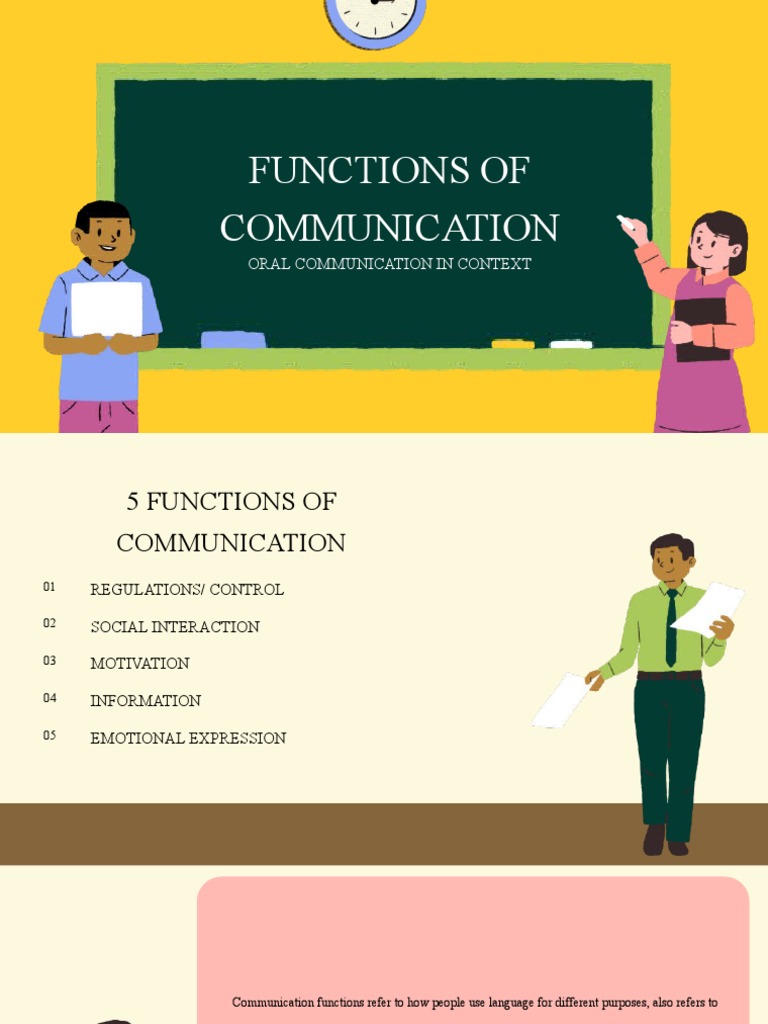 FUNCTION OF COMMUNICATION - PPTX LALISA M. | PDF | Communication ...