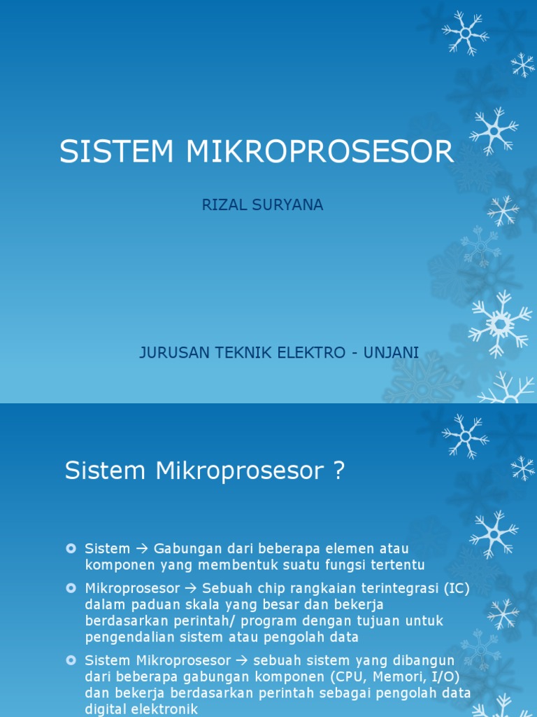 Adoc - Pub - Sistem Mikroprosesor Rizal Suryana Jurusan Teknik | PDF