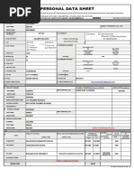 CS Form No. 212 Personal Data Sheet Revised | PDF