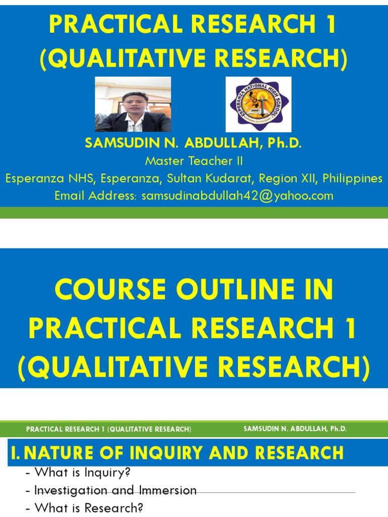 Qualitative Research Practical Research | PDF | Qualitative Research ...