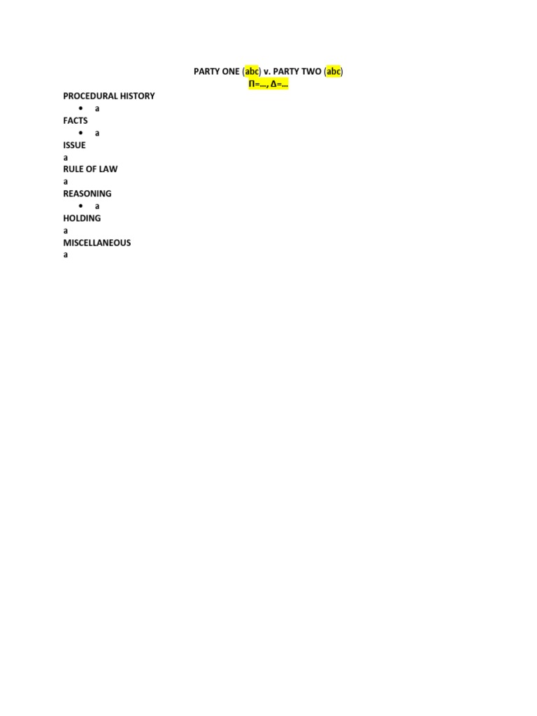 Sample Brief | PDF