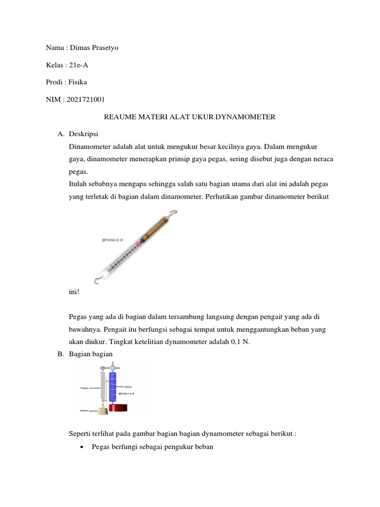 Dynamometer | PDF