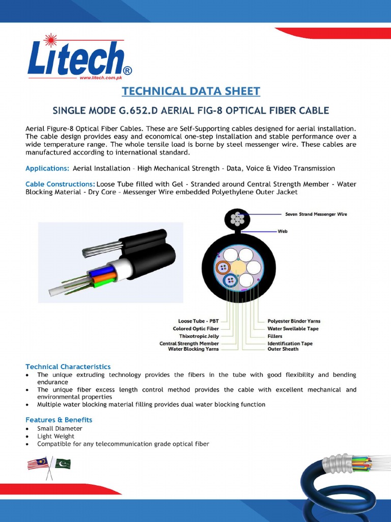 TDS SM G.652.D Aerial Type OFC | PDF