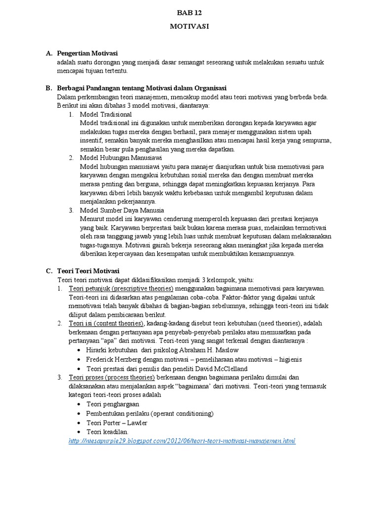 Resume Manajemen Bab 12 Lengkap | PDF