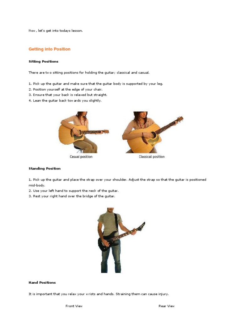 Guitar Lessons | PDF | Guitars | String Instruments