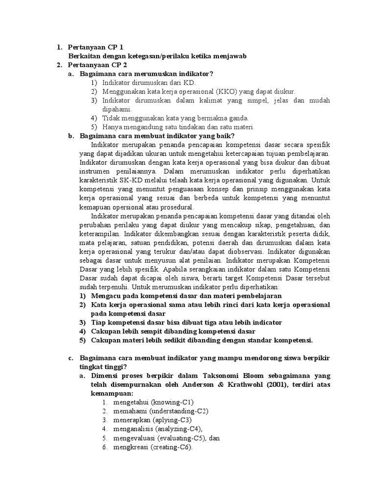 Ujian Komprehensif | PDF