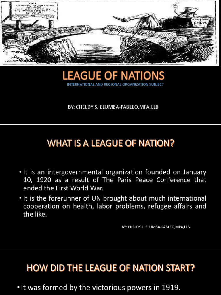 League of Nations: Origins and Failures | PDF | League Of Nations ...