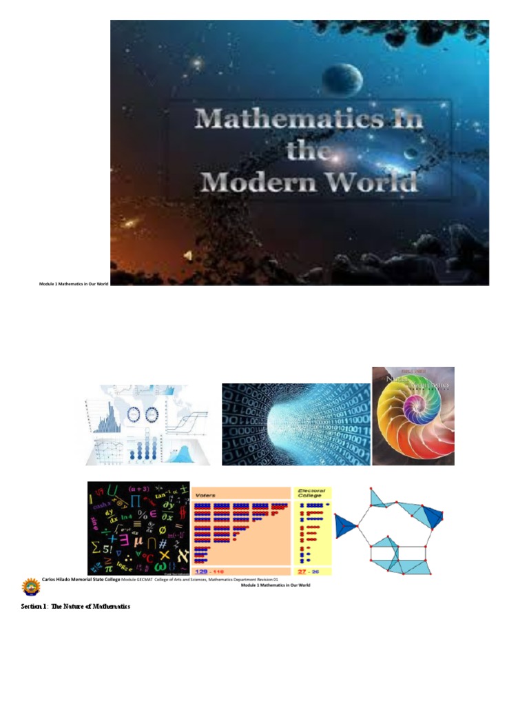 Module 1 Mathematics in Our World | PDF | Pattern | Mathematics