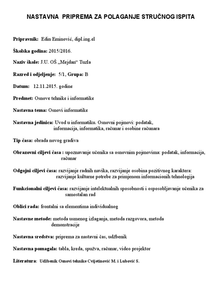 Uvod U INFORMATIKU KONAČNO | PDF