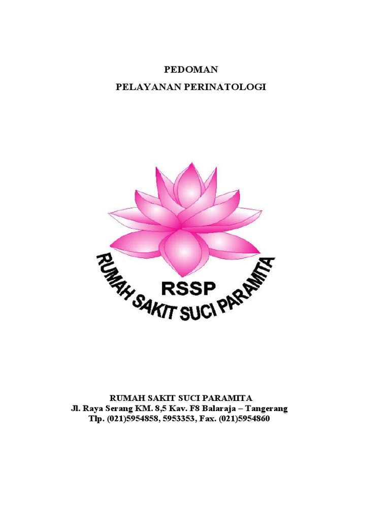 Pedoman Pelayanan Perinatology RSSP Fix 2020 | PDF