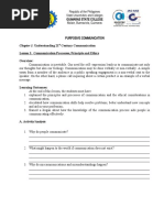 Module 6 Communication For Various Purposes | PDF | Public Speaking ...