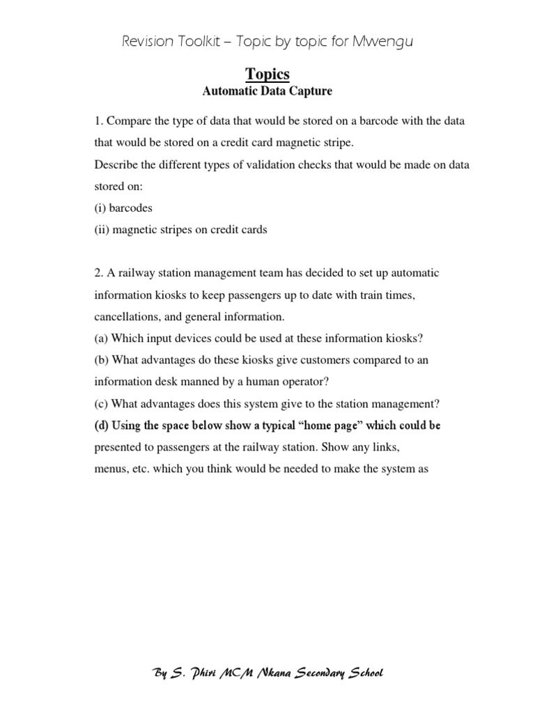 Automatic Data Capture | PDF