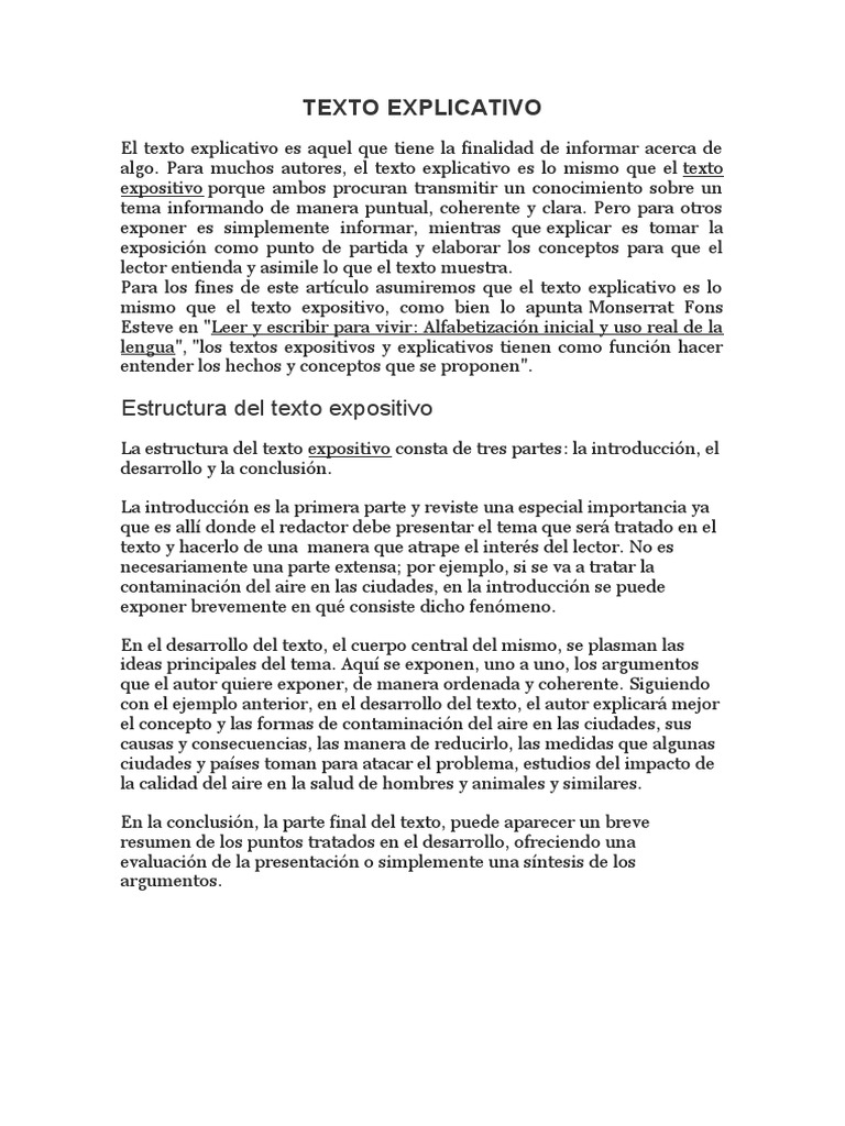 Texto Explicativo | PDF