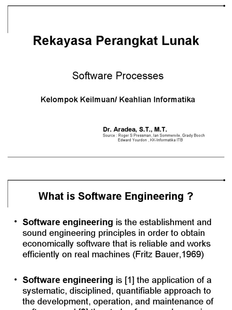 RPL-2 Proses Perangkat Lunak | PDF | Software Development Process ...