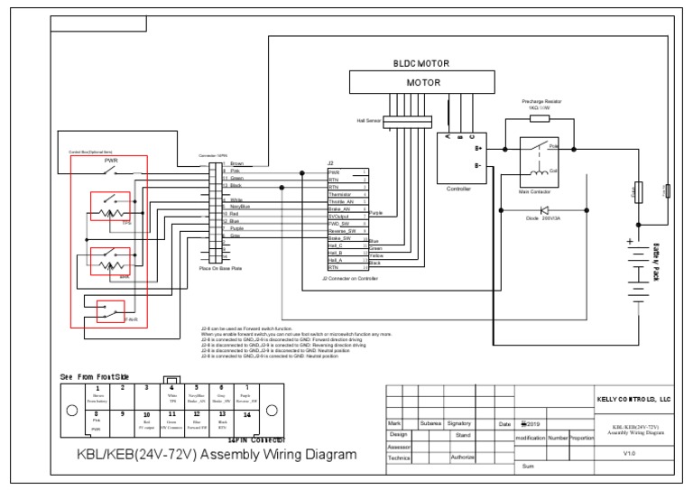 KBL/KEB Assembly Wiring Diagram | PDF | Electric Power | Equipment