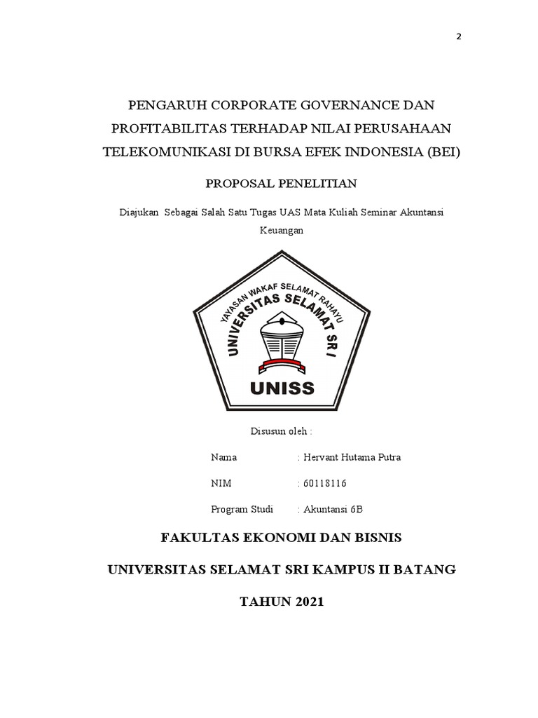Proposal UAS Seminar Akuntansi Keuangan | PDF