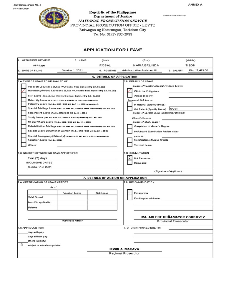 Leave Application Guidelines for Employees | PDF | Surgery | Parental Leave