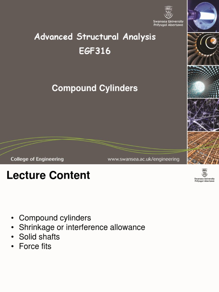 Compound Cylinders: Stress Analysis of Shrinkage, Interference ...