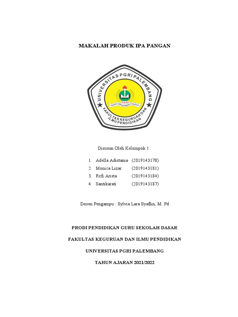 Makalah Produk Ipa Pangan | PDF | Kesehatan Holistik