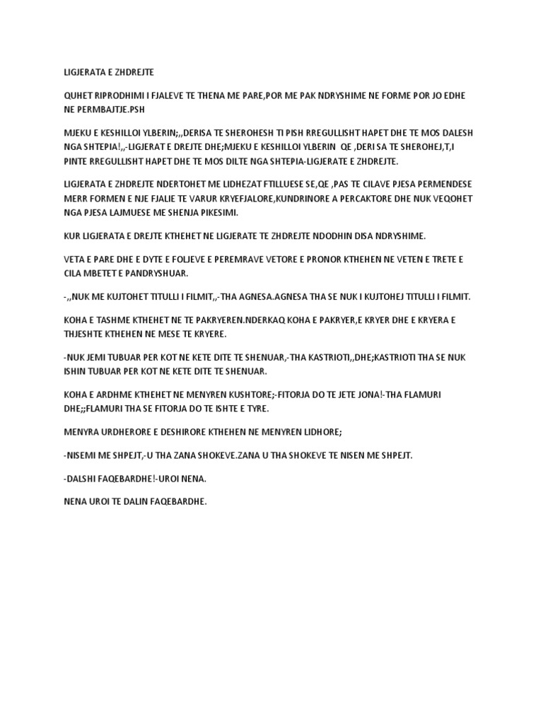 Ligjerata e Zhdrejte | PDF