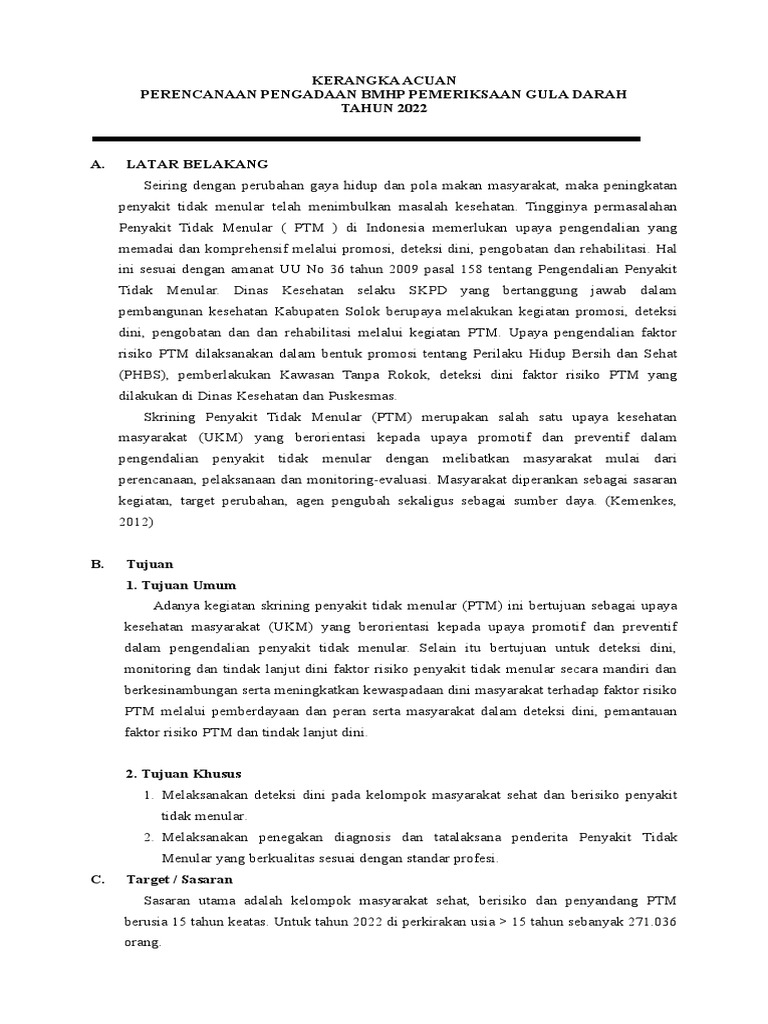 Kak BMHP Gula Darah | PDF