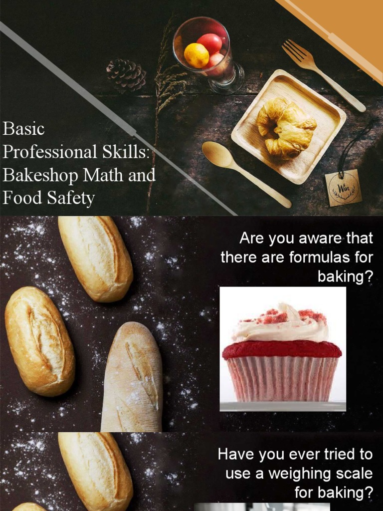 Basic Professional Skills: Bakeshop Math and Food Safety | PDF ...