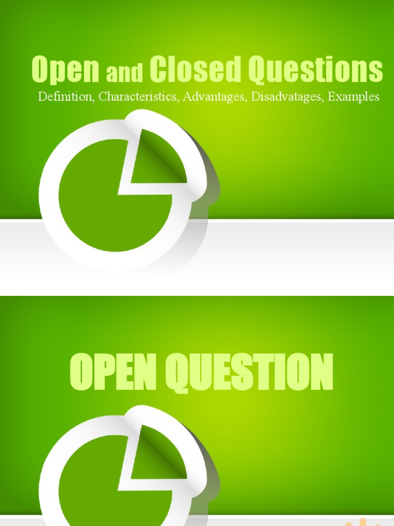 Open vs Closed Questions Explained | PDF | Question | Cognition