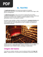 Introducción Sobre El Teatro | PDF | Teatro | Entretenimiento