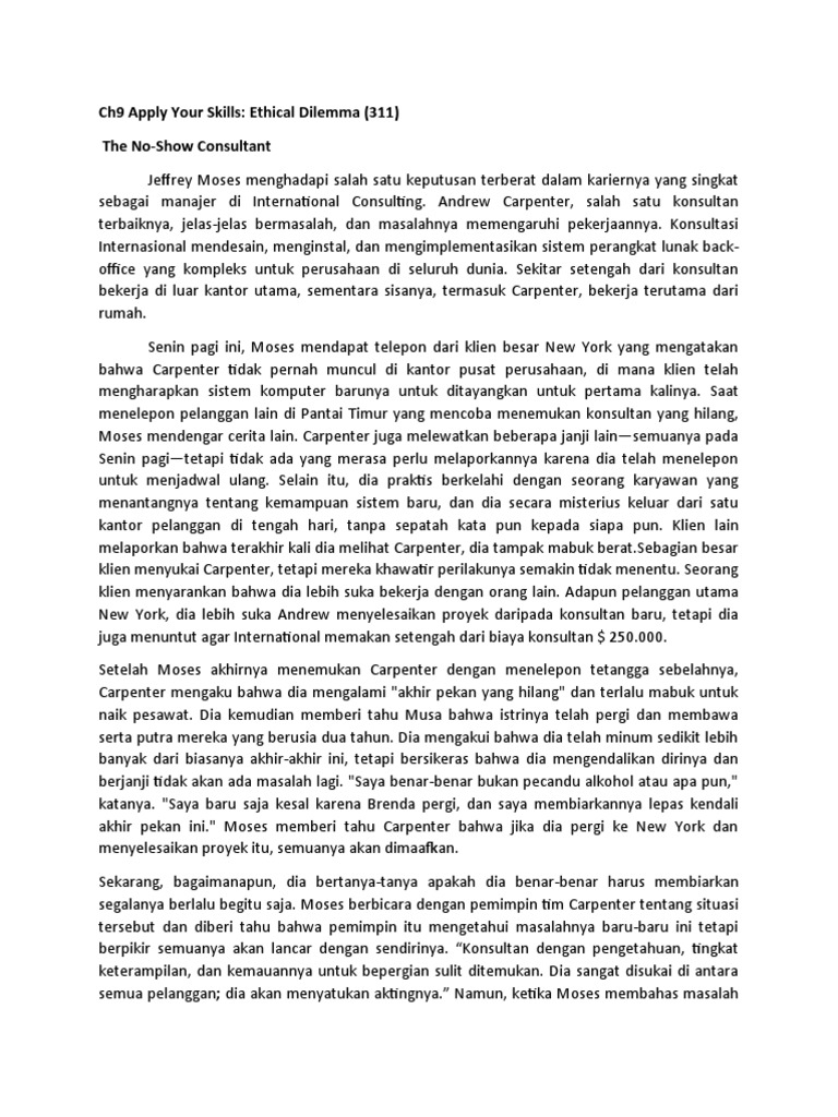 Case Chapter 9 | PDF